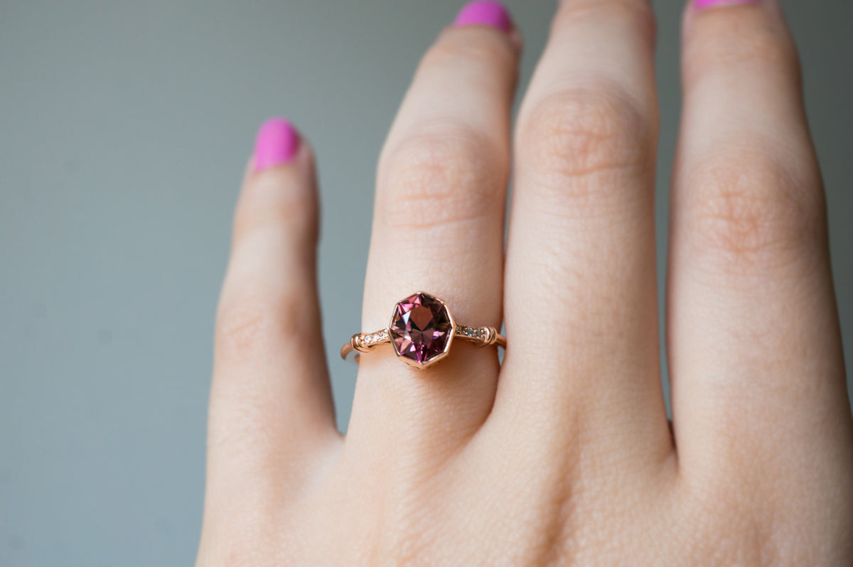 Perfect Pink California Tourmaline Ring – S. Kind & Co