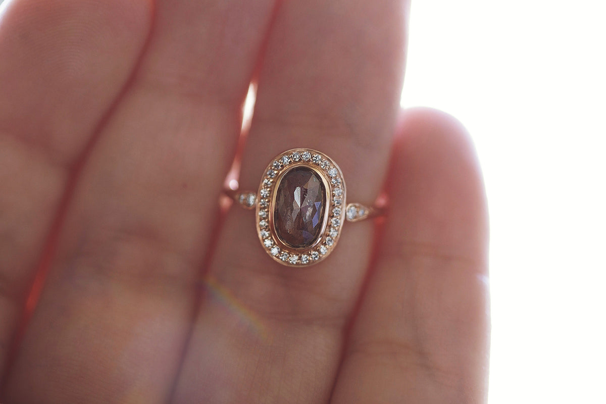 Natural Black Diamond Soraya Curved Ring – S. Kind & Co